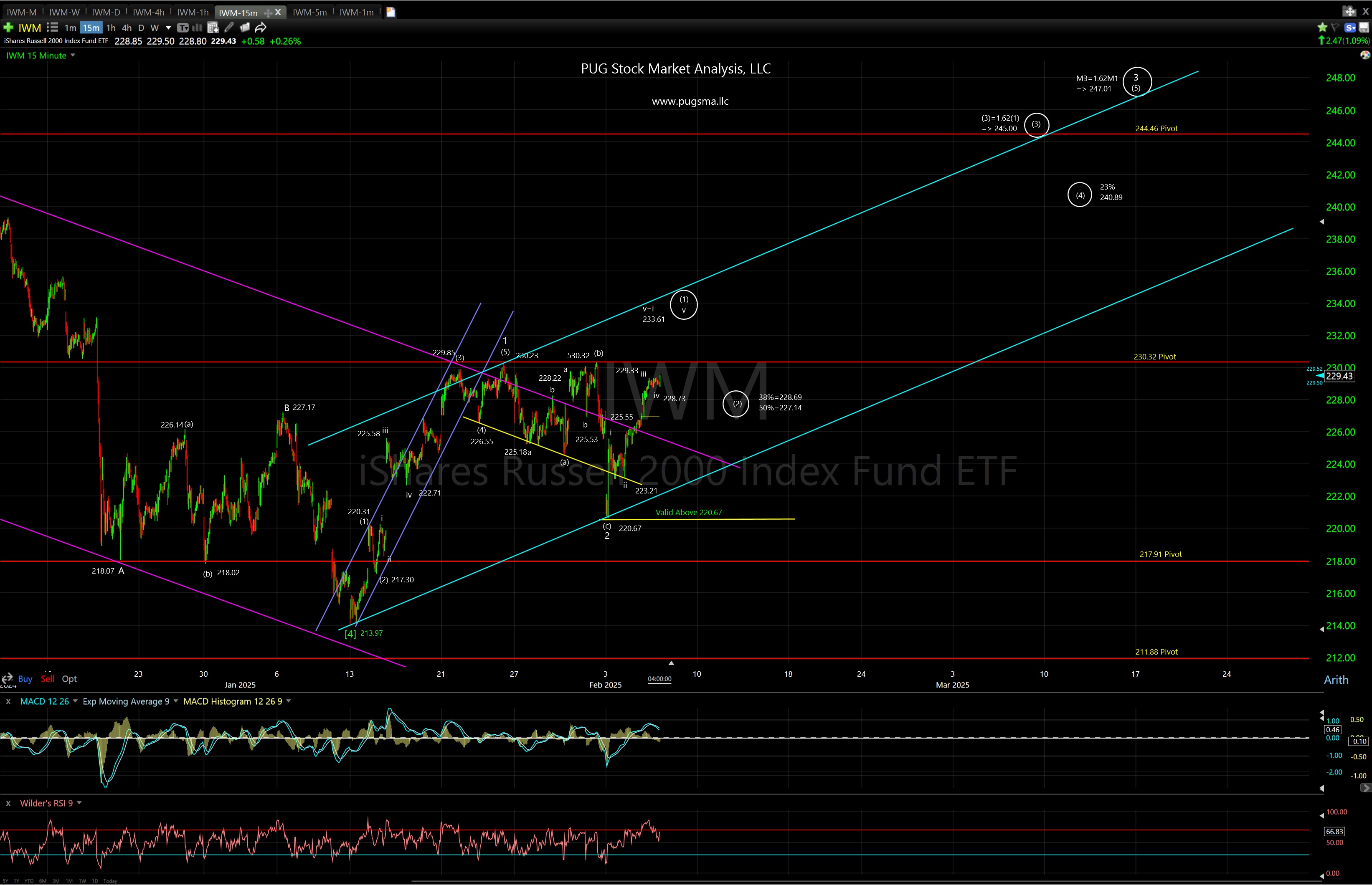 IWM Technical Analysis PUG Stock Market Analysis, LLC | Technical Analysis Blog